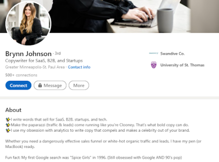 LinkedIn Summary Examples to Attract More Leads - Convex Interactive